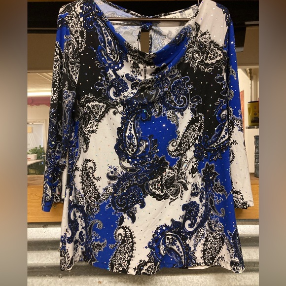 Cato | Tops | Cato Size L Bling Western Blouse | Poshmark